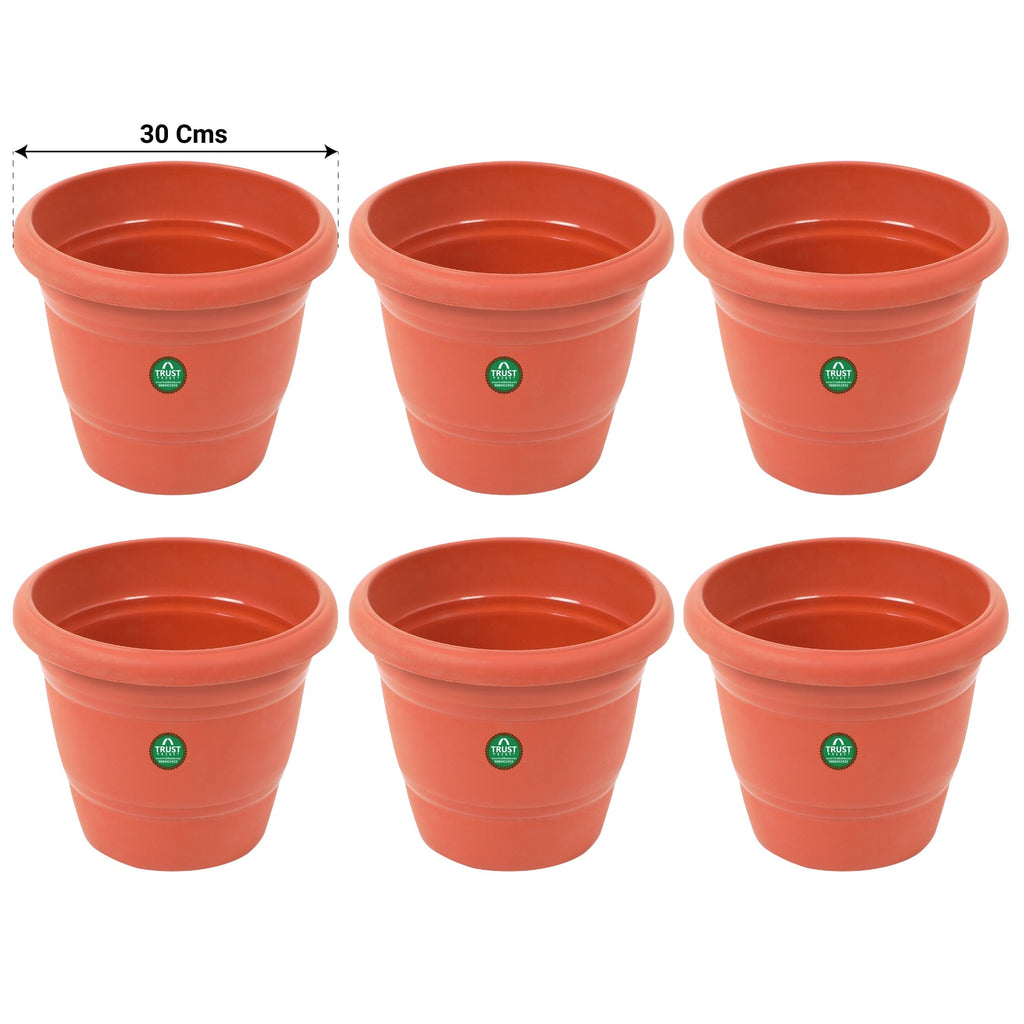 UV Treated Plastic Round Pots - 12 Inches – TrustBasket