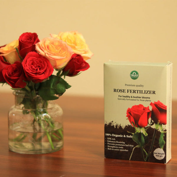TrustBasket Rose Fertilizer (450gm) | Rose Plant Food For Flowering Pl