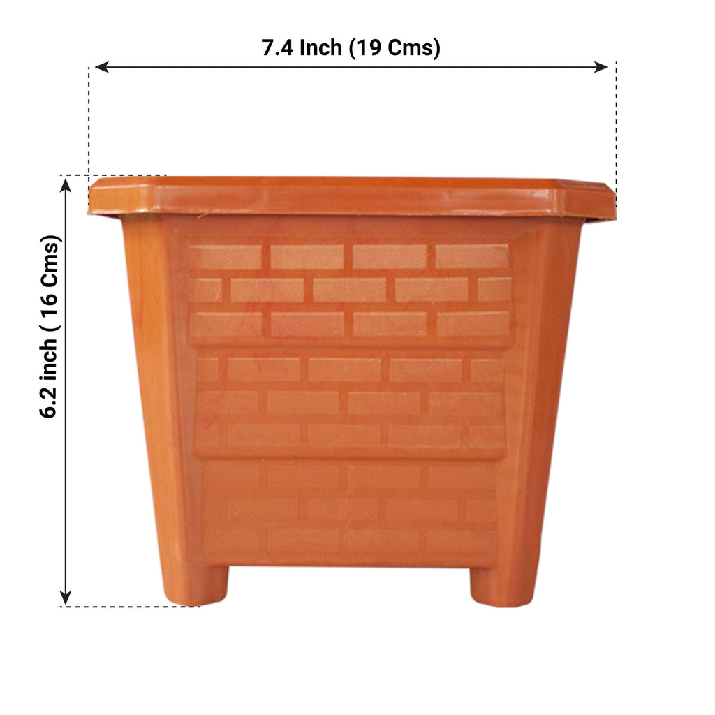 TrustBasket EarthBox-8 Square Plastic Planter