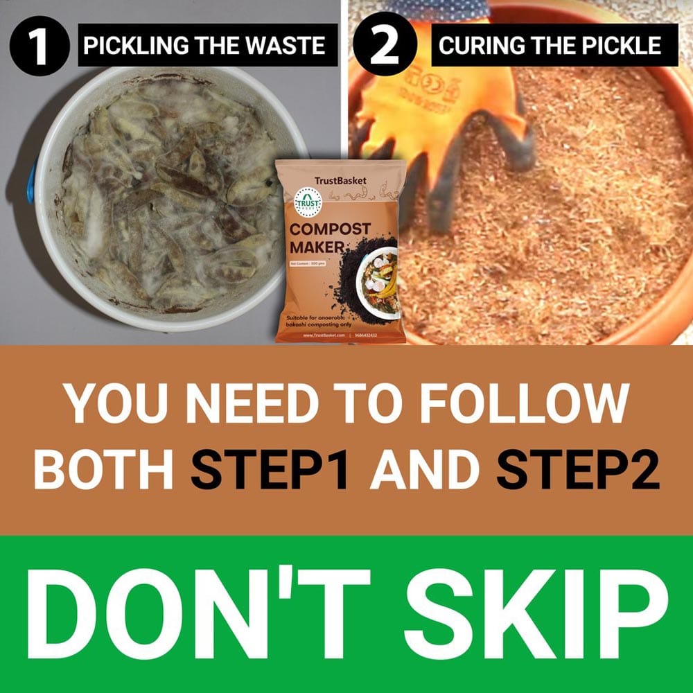 Buy TrustBin - Indoor composter trial/starter kit ( 14Ltrs ) Online in ...