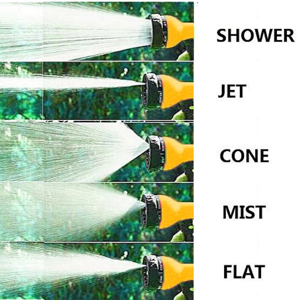 Garden Water Spray Gun With 5 Watering Patterns - Can be used as Hose ...