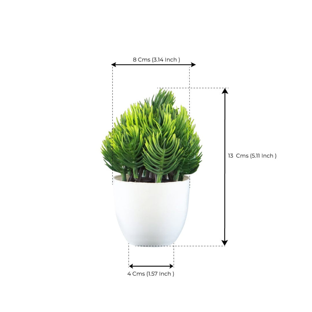 5 inch Artificial Potted Green grass shrub – TrustBasket