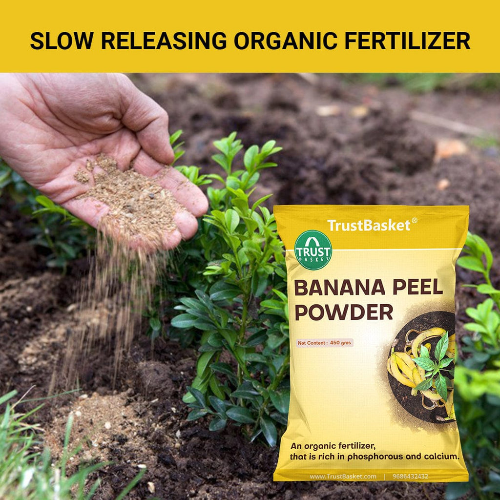 Banana Peel Powder Organic Fertilizer for Plants (450 Grams) – TrustBasket