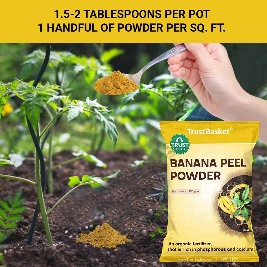Banana Peel Powder Organic Fertilizer for Plants (450 Grams) – TrustBasket